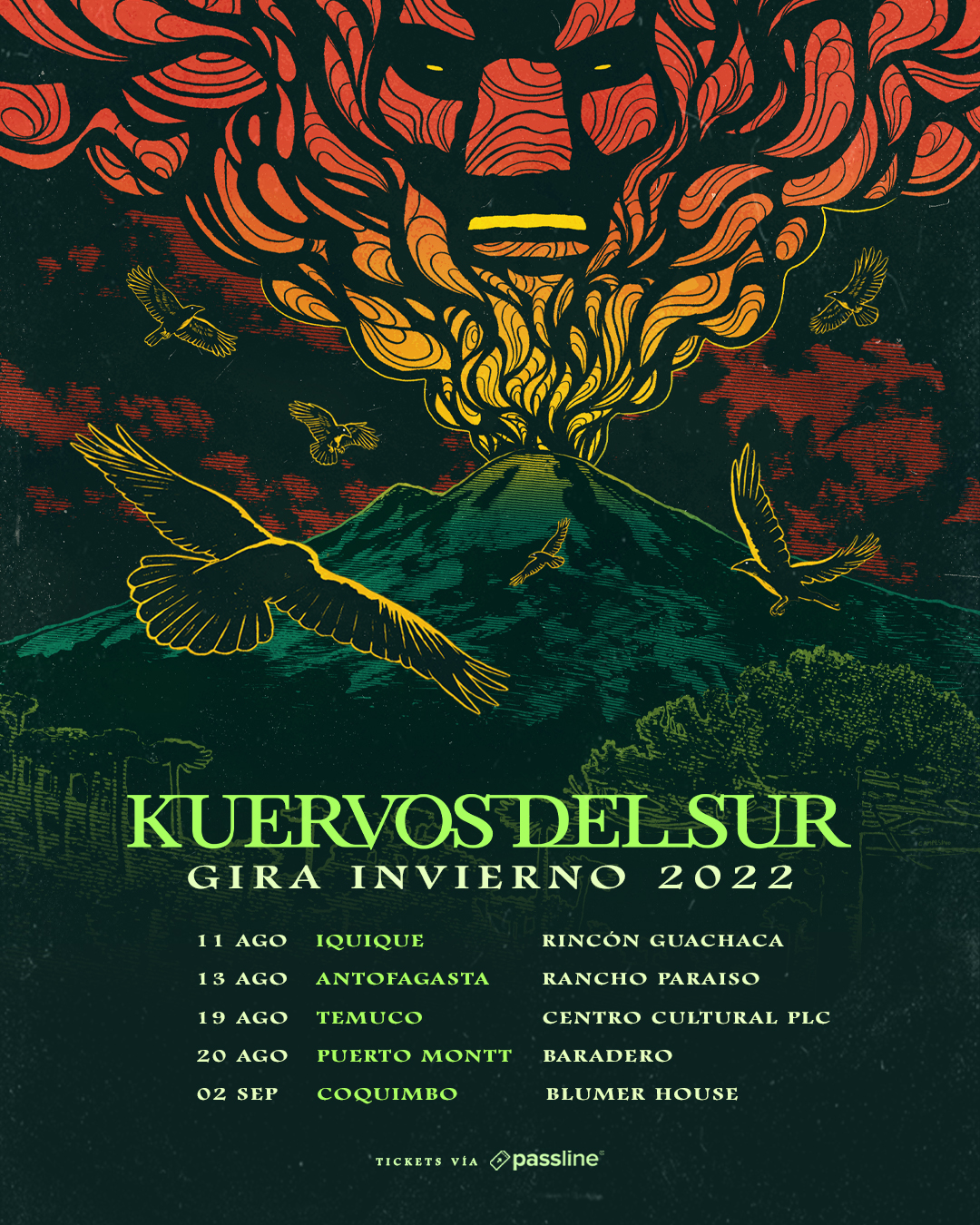 Rockaxis | Kuervos del Sur celebrará "El vuelo del Pillán" en varias ...