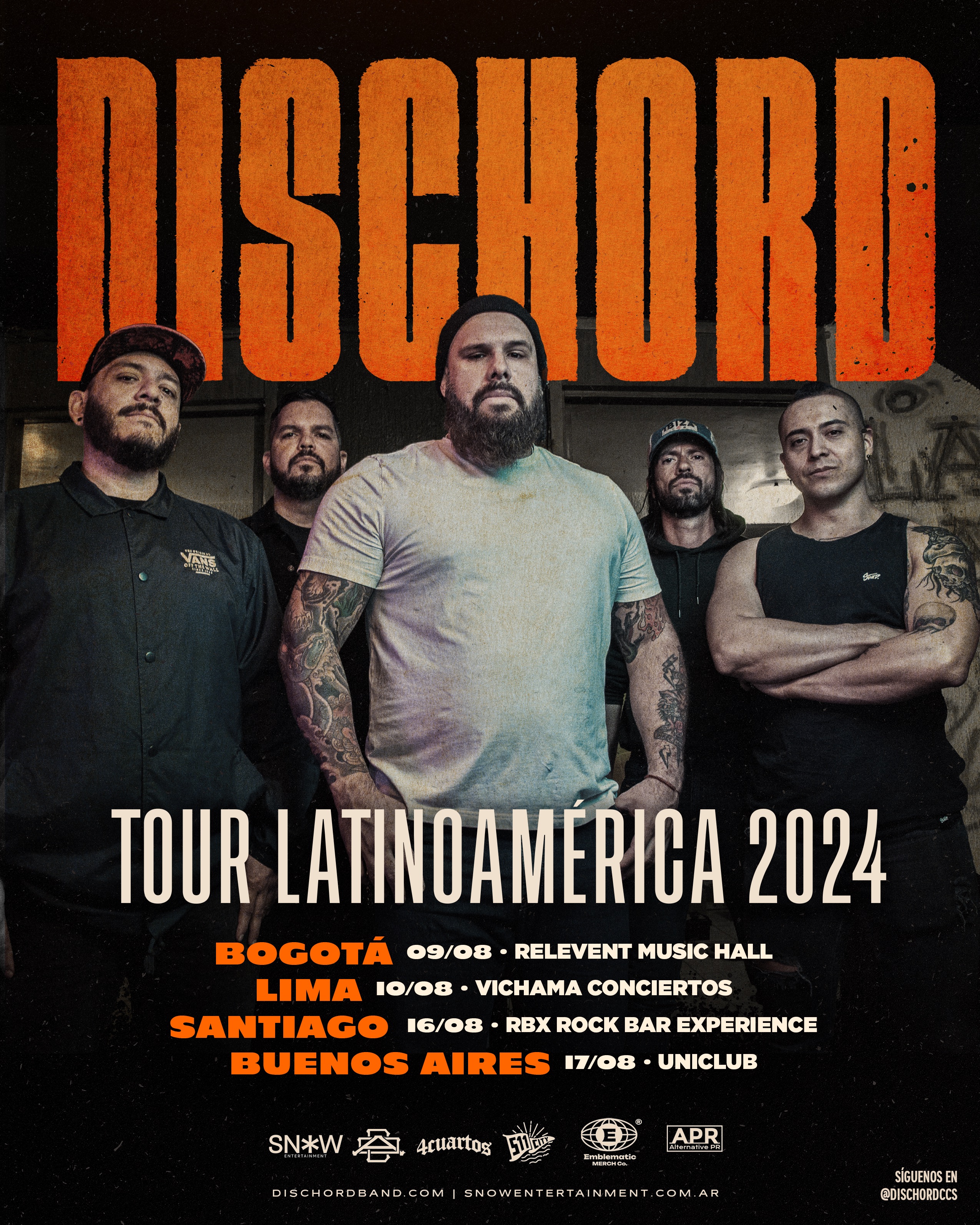 Rockaxis | Dischord fija su regreso a Chile para el 16 de agosto en RBX