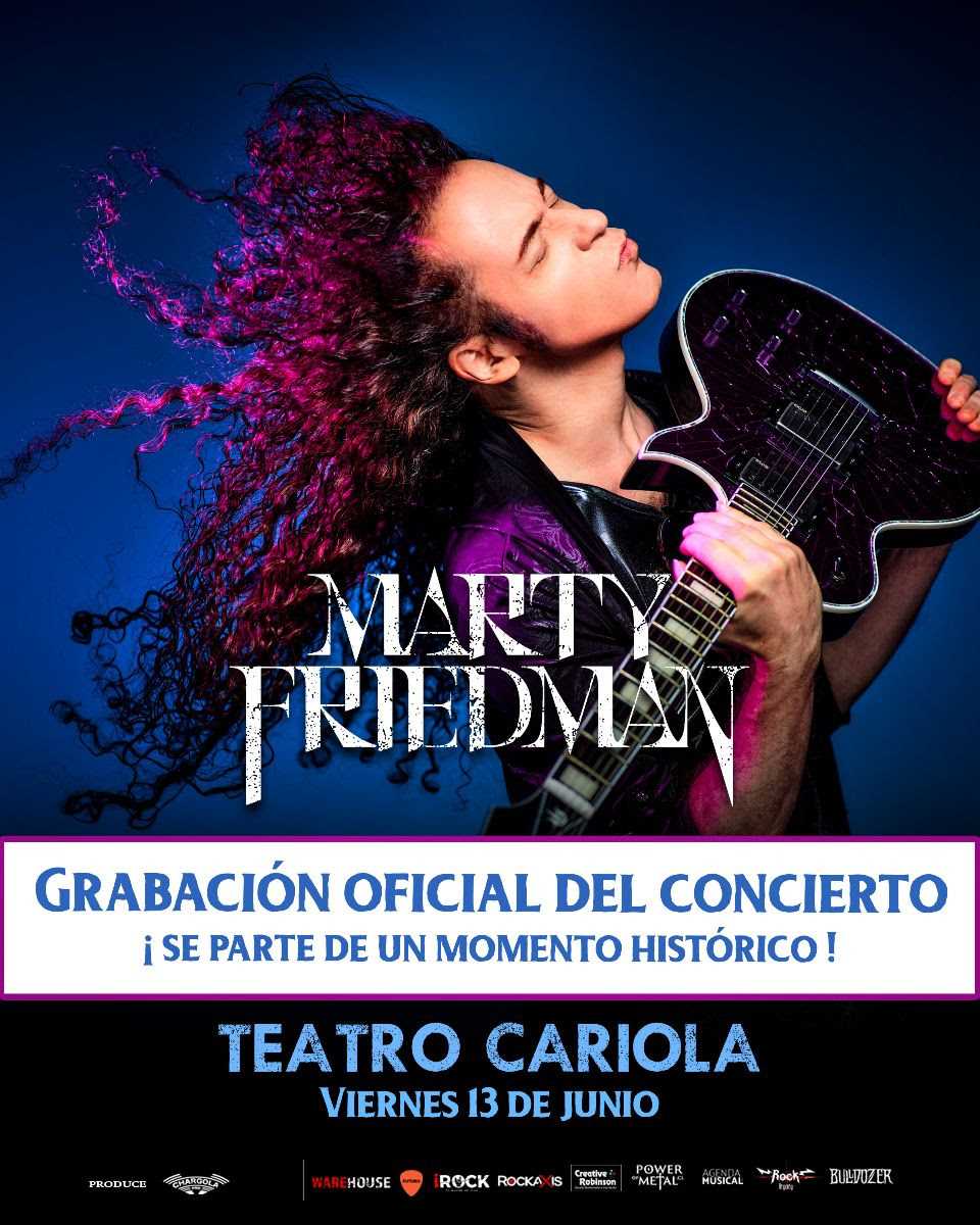Rockaxis | Marty Friedman grabará su regreso a Santiago