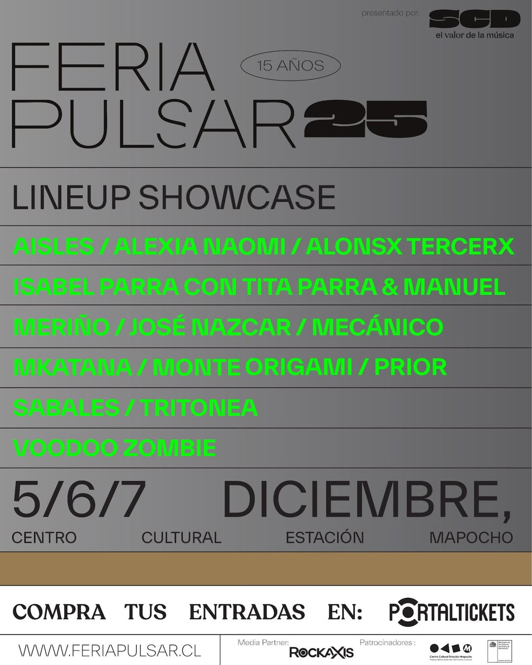 Rockaxis | Aisles, Isabel Parra, Voodoo Zombie y más se suman a Feria ...