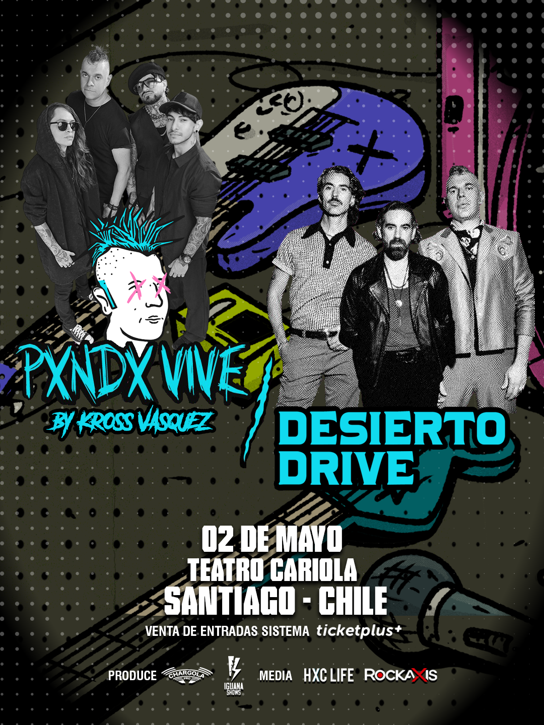 Rockaxis | El legado de Pxndx: Ex integrantes visitarán Chile